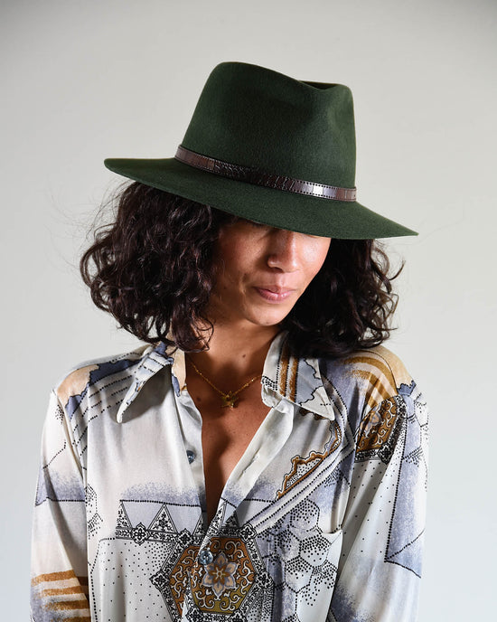 The DiNgo Felt Hat - Forest Green – fallenBROKENstreet
