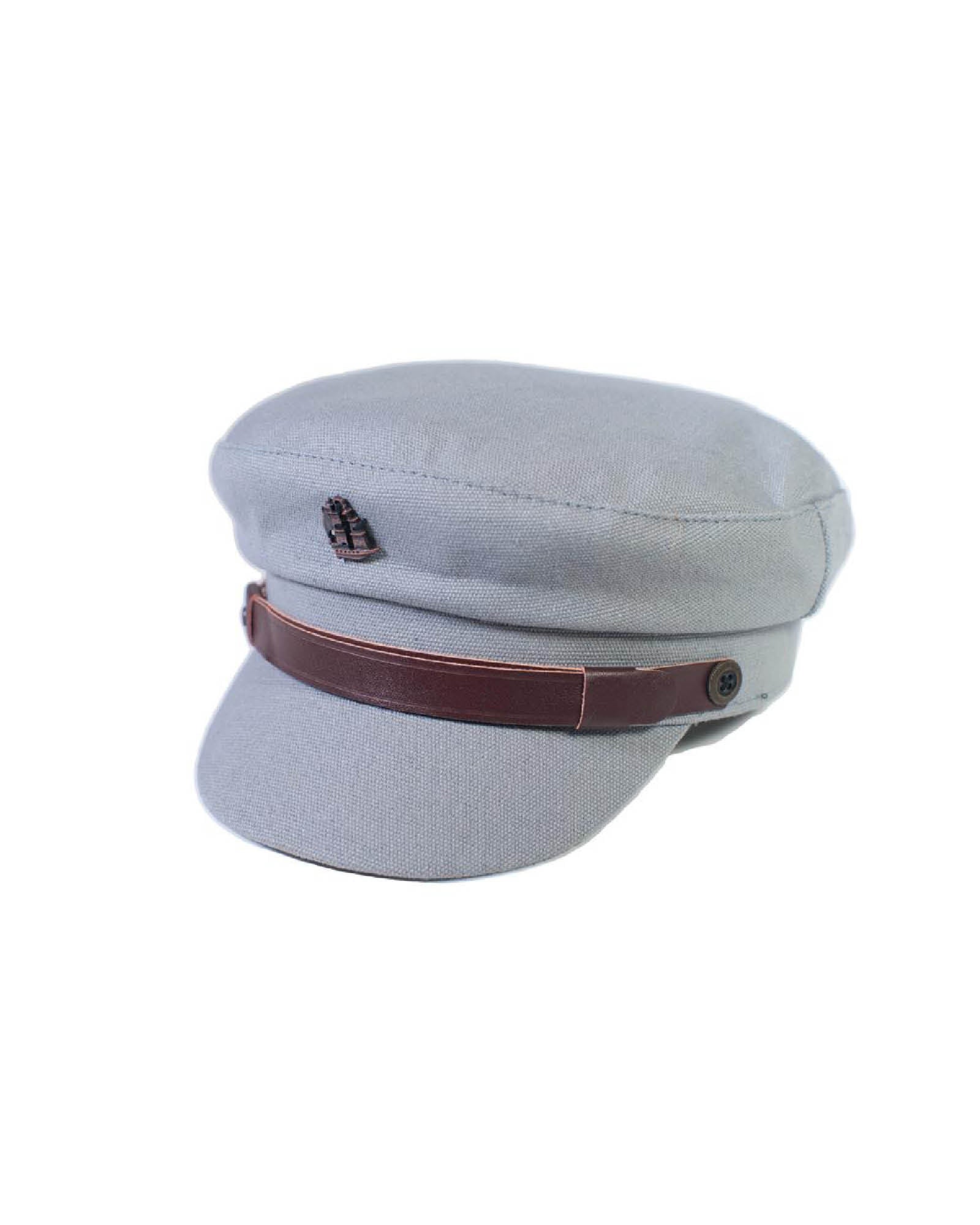 The Sea Cap – Steel | Leather & Canvas Sailor Cap | FallenBROKENstreet ...