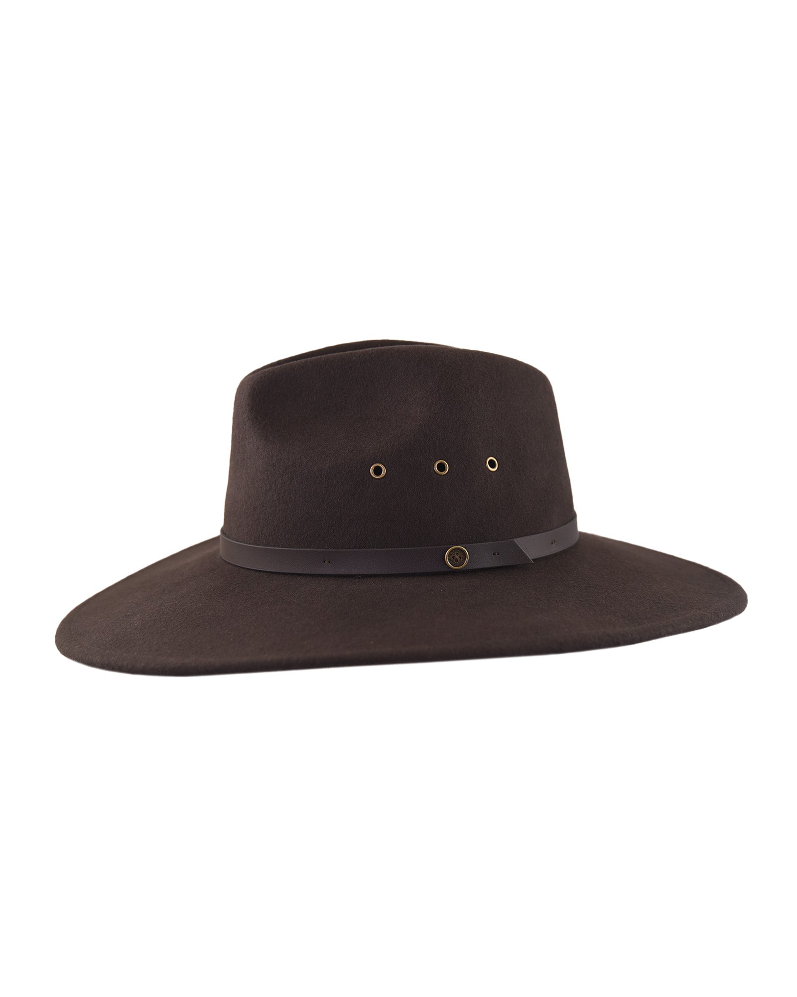 The Ratatat Wide Brim Felt Hat - Chocolate – fallenBROKENstreet